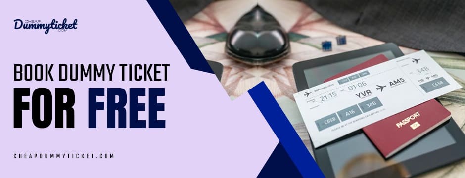 Book Dummy Ticket for Free | Cheap Dummy Ticket